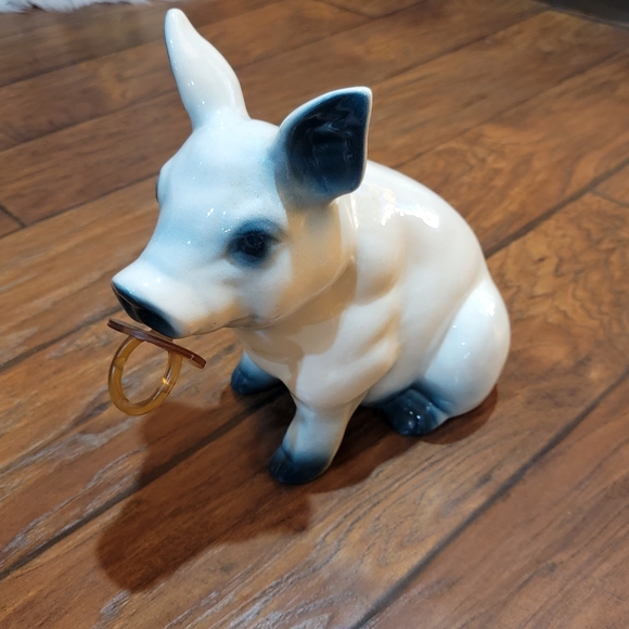 Accents | Vintage Ceramic Porcelain Pig Figure | Poshmark